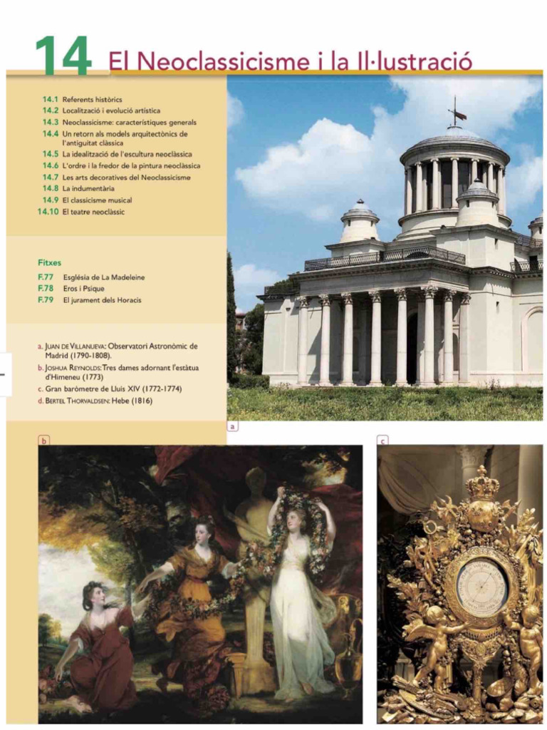 TEMA 14 - El Neoclassicisme I La Ilustració | PDF