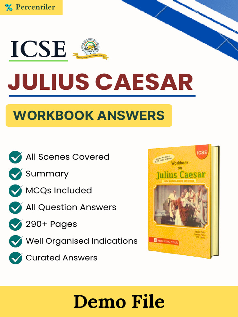 Julius Caesar Workbook Demo - Percentiler | PDF | Mark Antony | Julius ... Julius Caesar Workbook Demo - Percentiler | PDF | Mark Antony | Julius ...