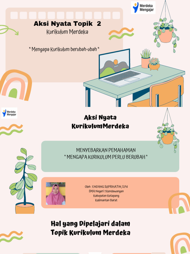 Aksi Nyata Topik 2 Kurikulum Merdeka Endang Suprihatin, S.Pd | PDF
