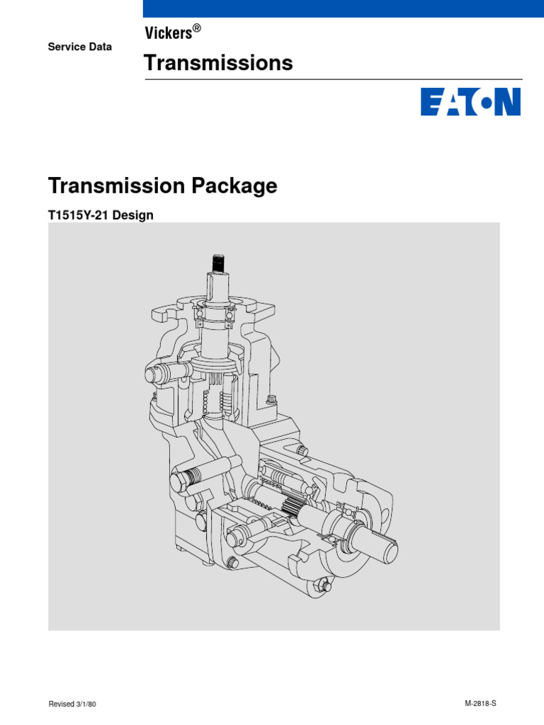 Transmissions: Vickers | PDF | Manufactured Goods | Rotating Machines