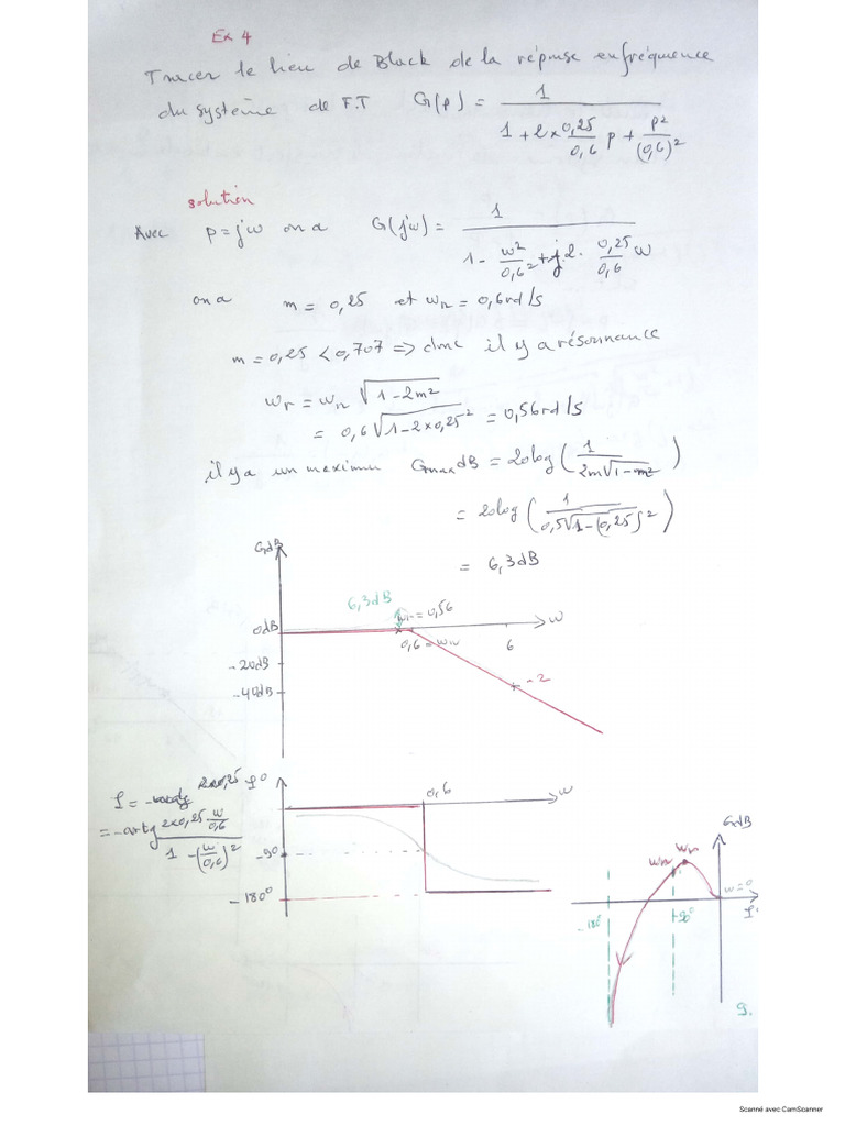 Correction Série 2 Automatique Linéaire | PDF