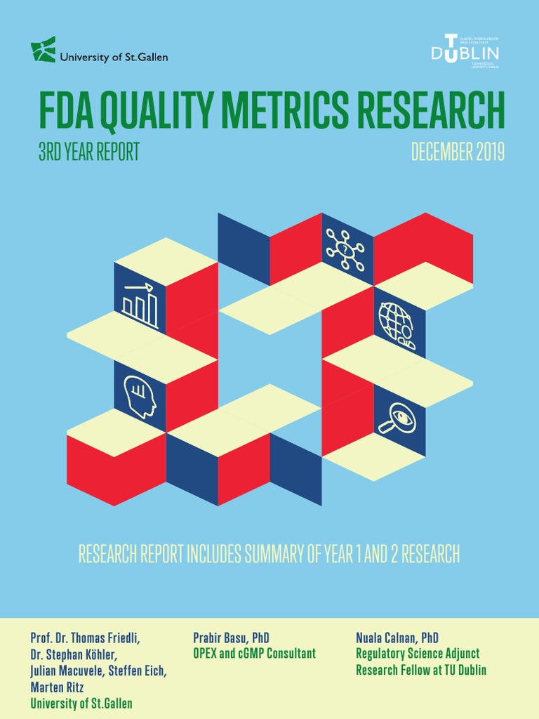 2019 - FDA Quality Metrics Research - ST Gallen | PDF | Performance ... 2019 - FDA Quality Metrics Research - ST Gallen | PDF | Performance ...