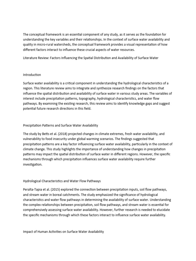 Conceptual Frame | Download Free PDF | Water Resources | Hydrology