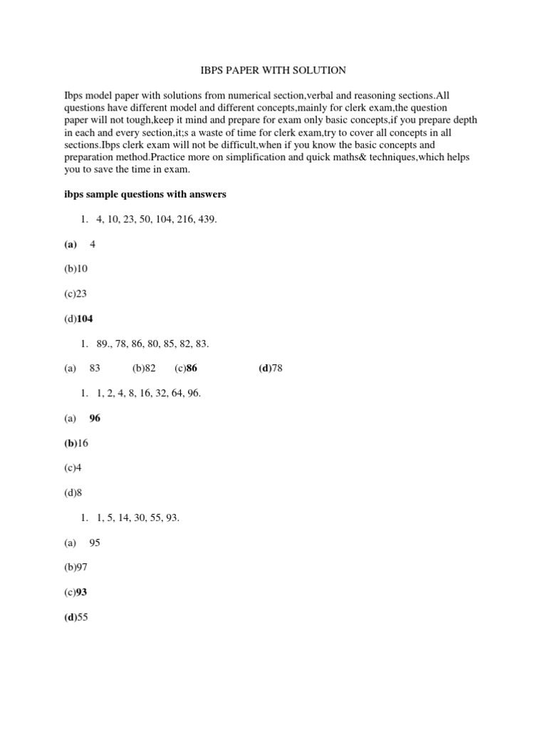 Ibps Sample Questions With Answers | PDF | Pet | Thomas Edison