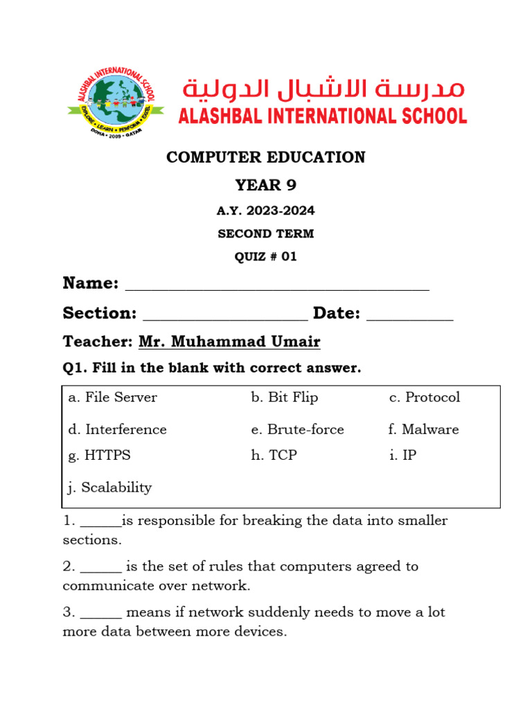 Name: - Section: - Date | PDF | Computer Network | Logic Gate