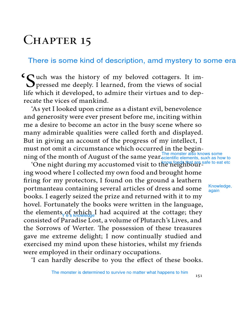 EXTRACTS 2 - Mary Shelleys Frankenstein (1818-1831 Ed) - 33-43 | PDF ...