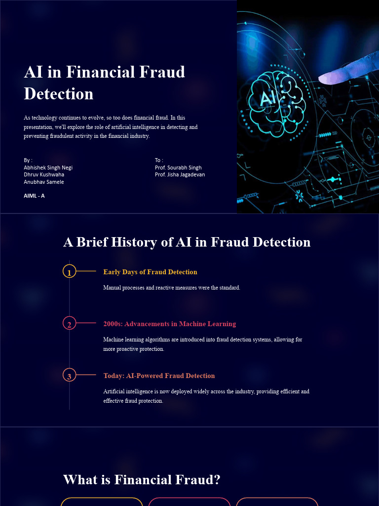 EOI AI in Financial Fraud Detection | PDF | Artificial Intelligence ...