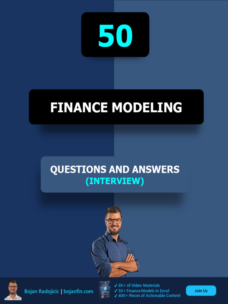 50 Financial Modelling Questions and Asnwers | PDF | Valuation (Finance) | Discounted Cash Flow