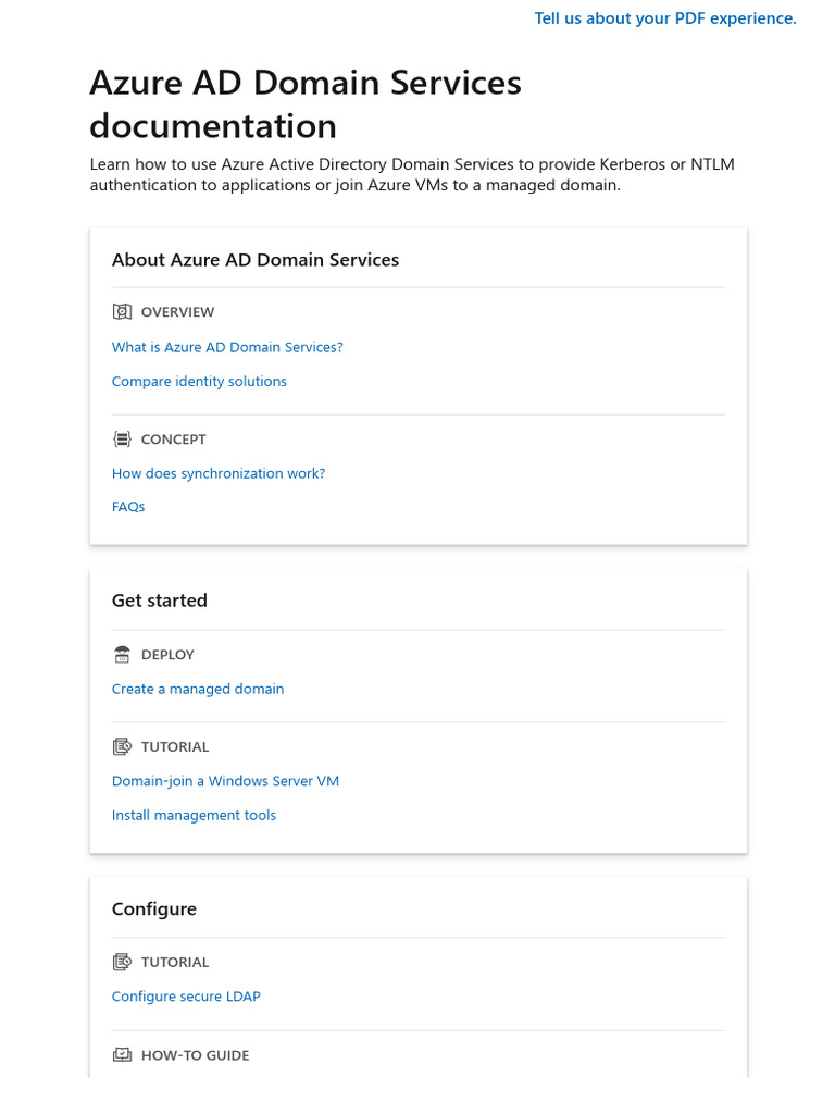 azure-active-directory-domain-services | PDF | Active Directory | Domain Name System