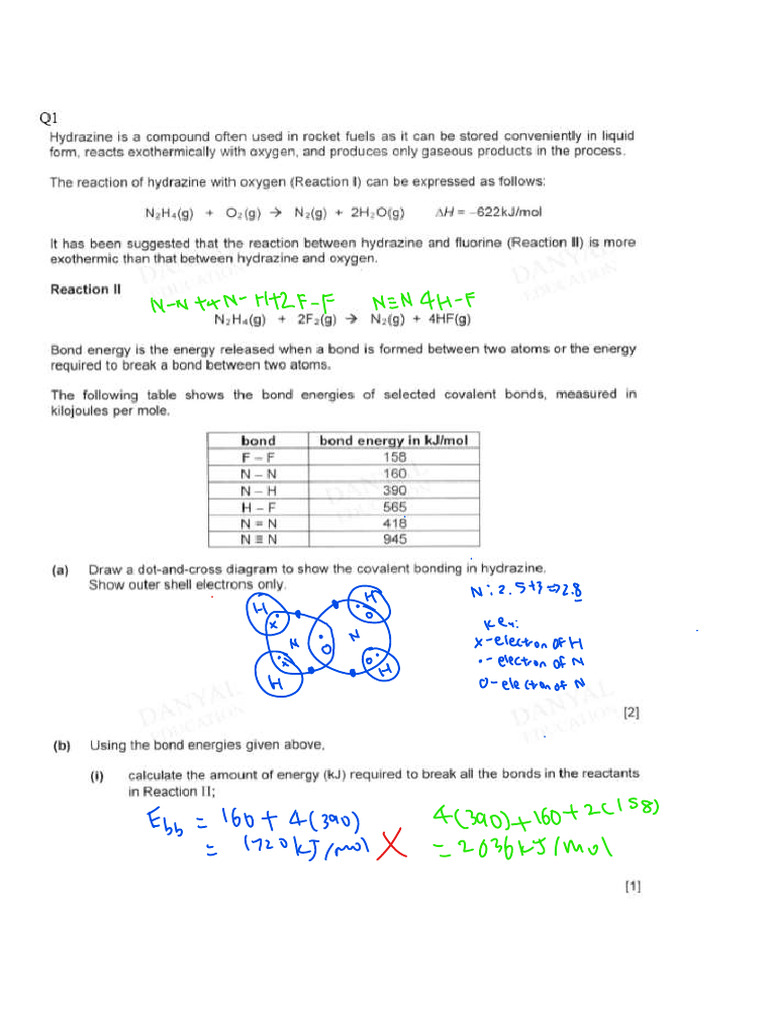 Energetics Ws 5 | PDF