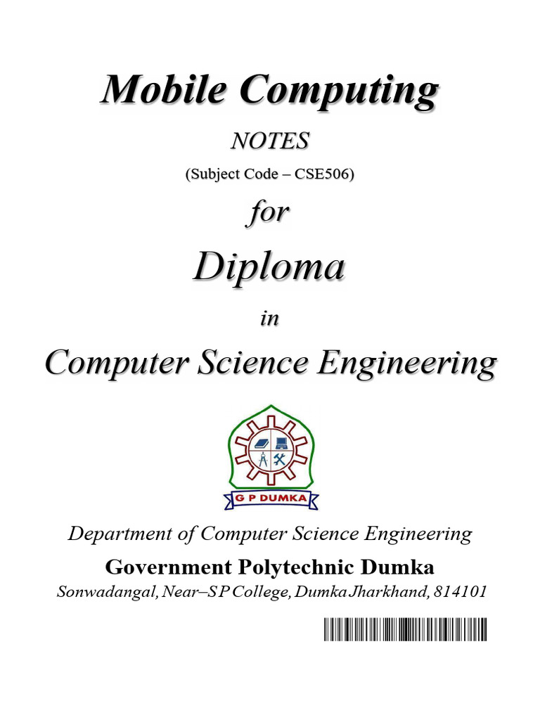 Mobile Computing 1 | PDF | Cellular Network | Computer Network