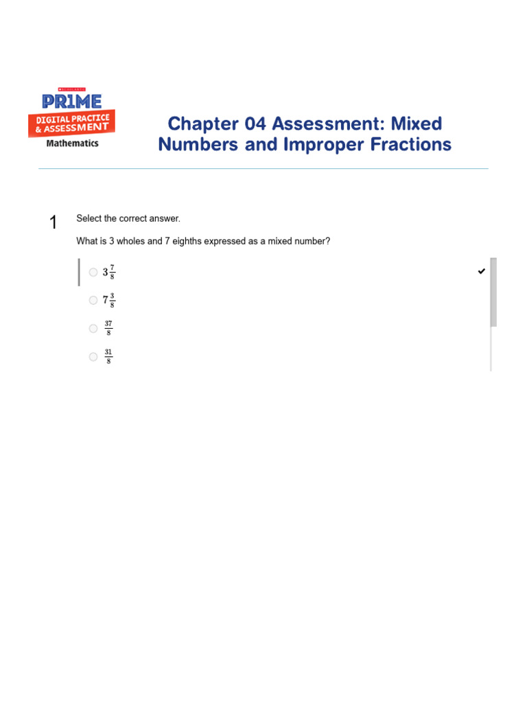 Mixed Numbers and Improper Fractions | PDF | Division (Mathematics) | Lexicology