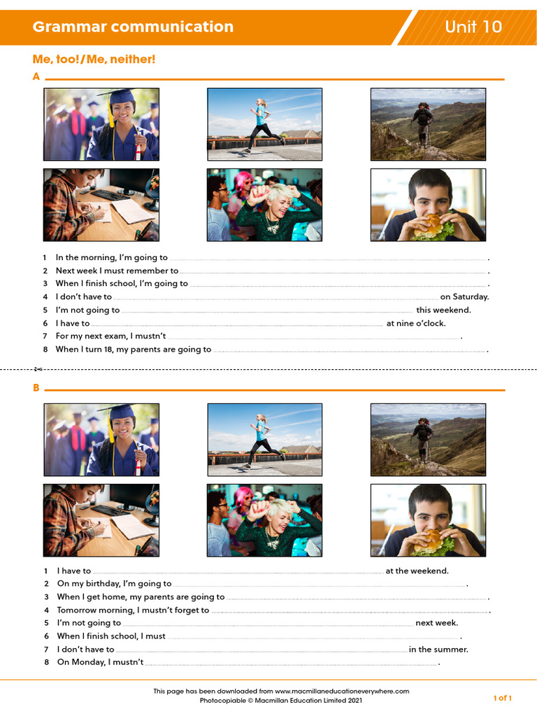 A1PLUS U10 Grammar Communication | PDF