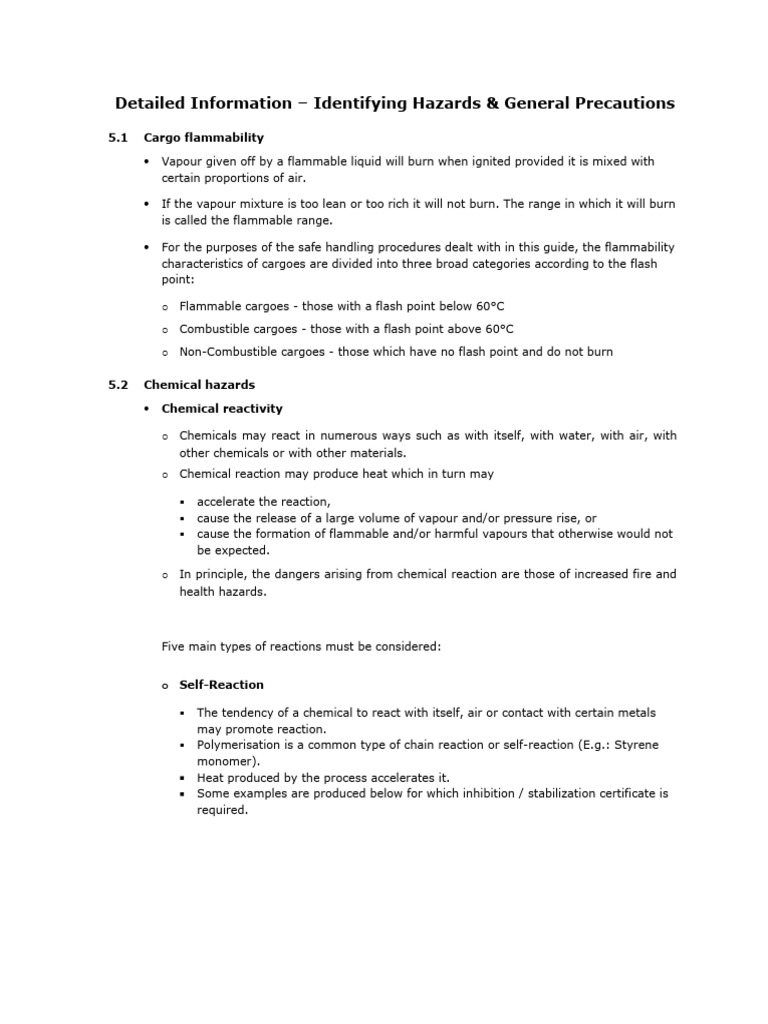 2a.identifying Hazards & General Precautions-DI | Download Free PDF ...