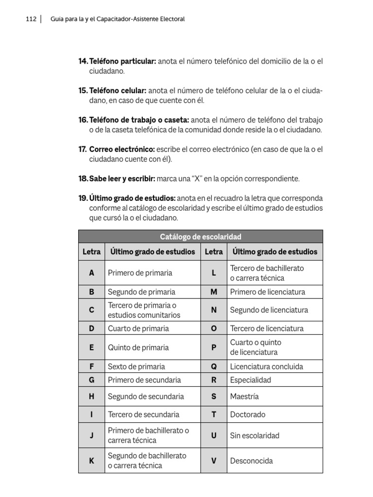 Catalogo de Escolaridad | Descargar gratis PDF | Etapas educativas