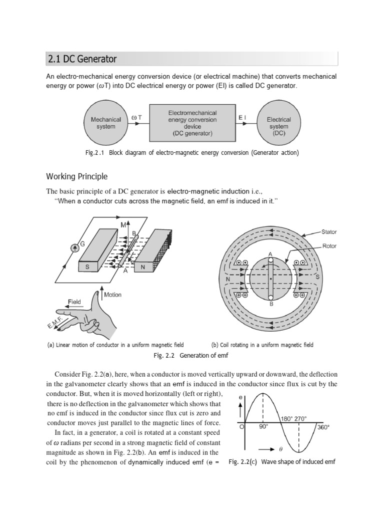 DC Generator | PDF | Electromagnetic Induction | Electric Generator