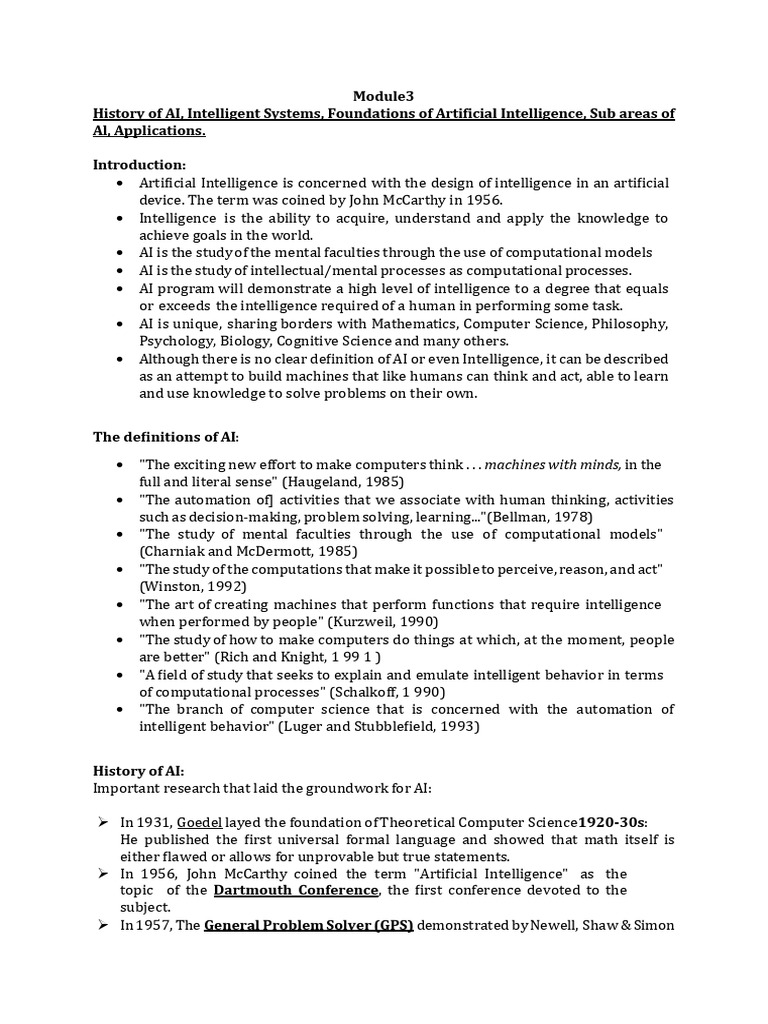 Module 3 | PDF | Artificial Intelligence | Intelligence (AI) & Semantics