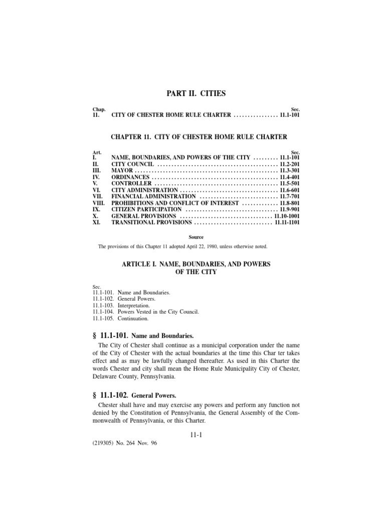 City of Chester Home Rule Charter | PDF | Taxes | Budget