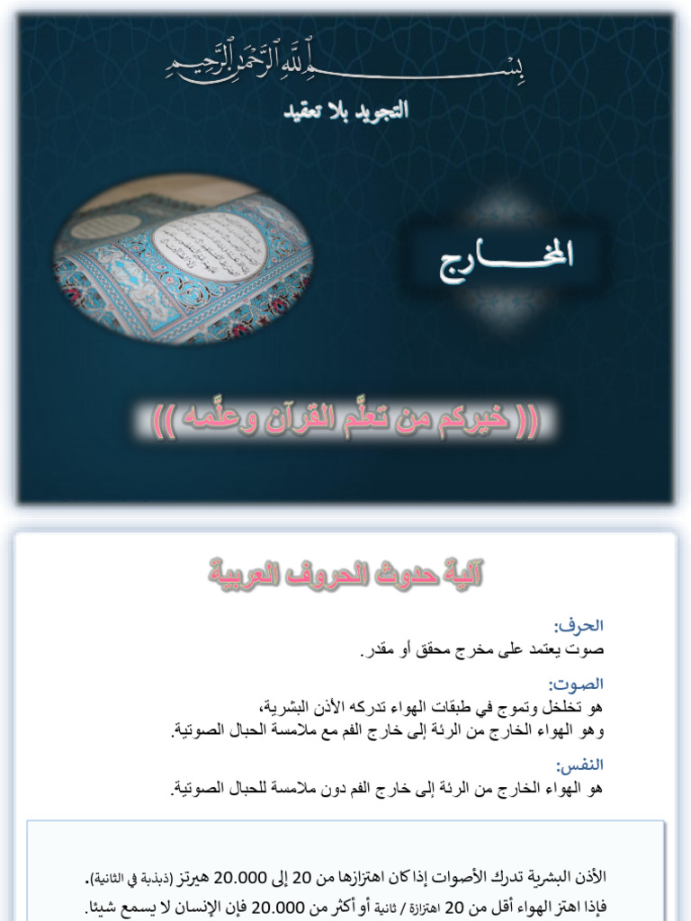 المخارج (1) - 240416 - 223334 | PDF