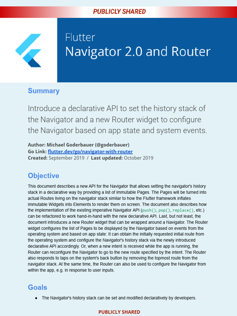 Navigator 2.0 and Router (PUBLICLY SHARED) | PDF | Software Development ... Navigator 2.0 and Router (PUBLICLY SHARED) | PDF | Software Development ...