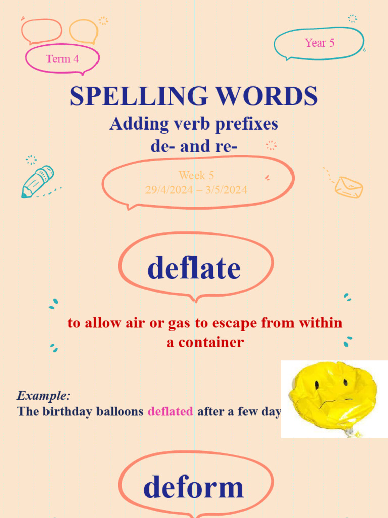 Spelling Week 5 | PDF