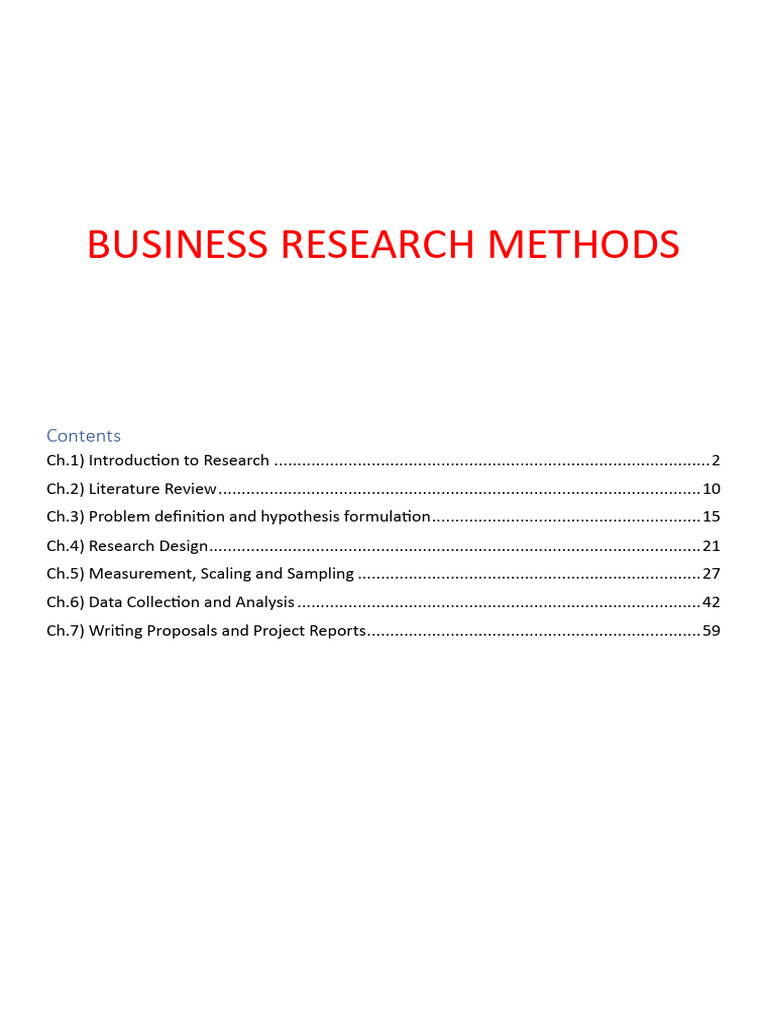 Business Research Method All in One | PDF | Hypothesis | Methodology