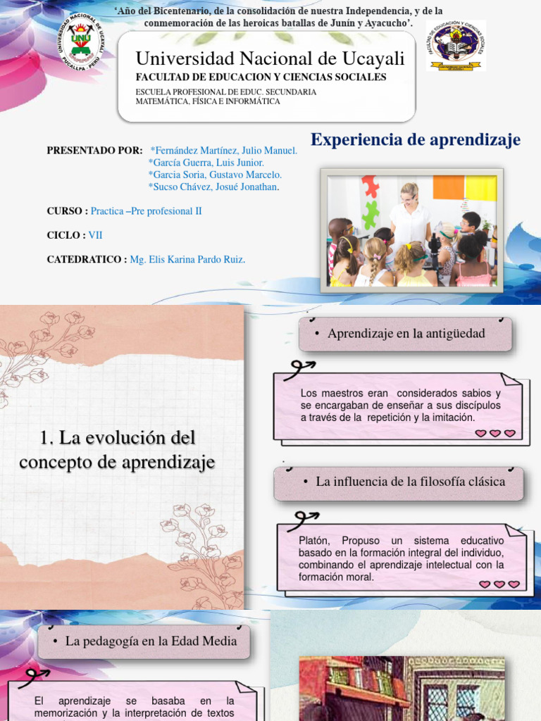 Experiencias de Aprendizaje | PDF | Aprendizaje | Experiencia