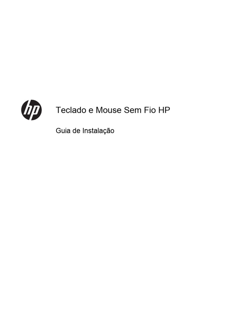 HP Wireless KB & MS Installation Guide | PDF | USB | Rede sem fio