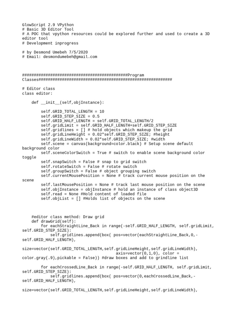 3d vpython application | PDF | Computer File | Cursor (User Interface)