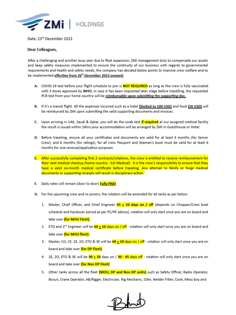 Rejoining Letter | PDF