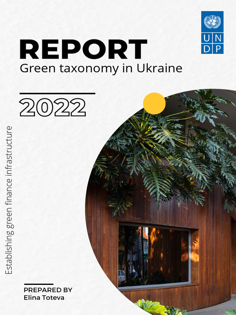 UNDP UA Green Taxonomy Report ENG | Download Free PDF | Sustainability ...