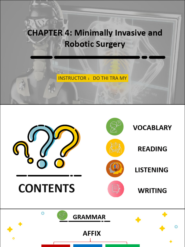 Minimally Invasive and Robotic Surgery - Class1 | PDF | Surgery | Clinical Medicine