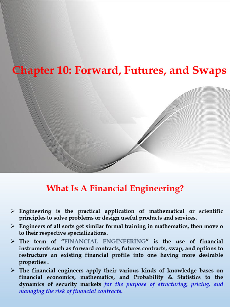 Chapter 10: Forward, Futures, and Swaps: Powerpoint Templates | PDF ...