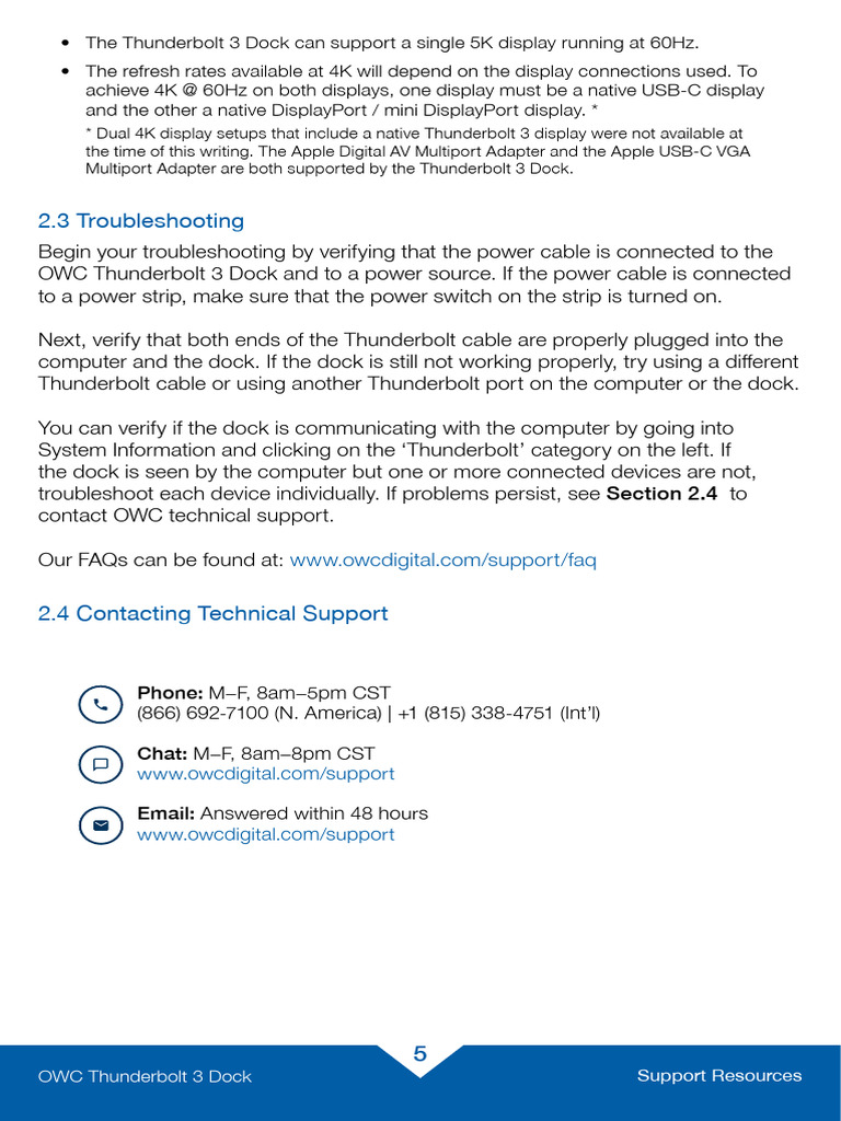 Owc Thunderbolt 3 Dock FW User Guide | PDF | Business | Computers