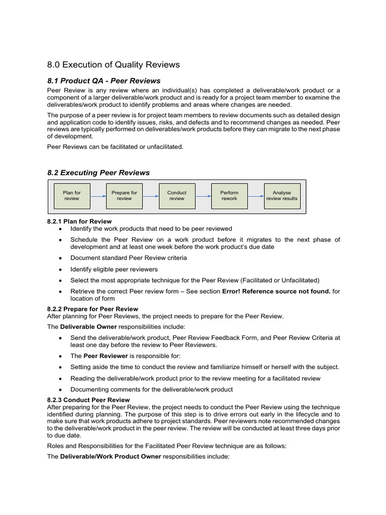Quality Review Process | Download Free PDF | Peer Review | Performance ...