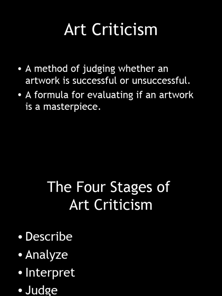 Criticism | PDF | Composition (Visual Arts) | The Arts