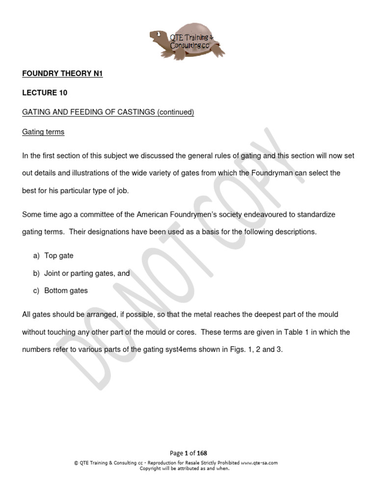 Foundry Theory N1 Book 2 | PDF | Foundry | Casting