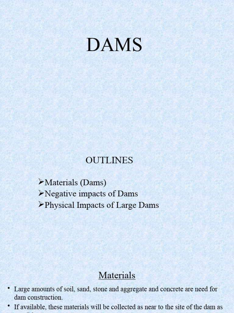 Dams | PDF