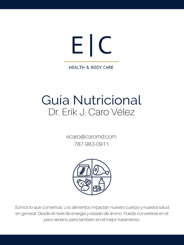 Guía Nutricional EC Health & Body Care | PDF | Carbohidratos | Alimentos