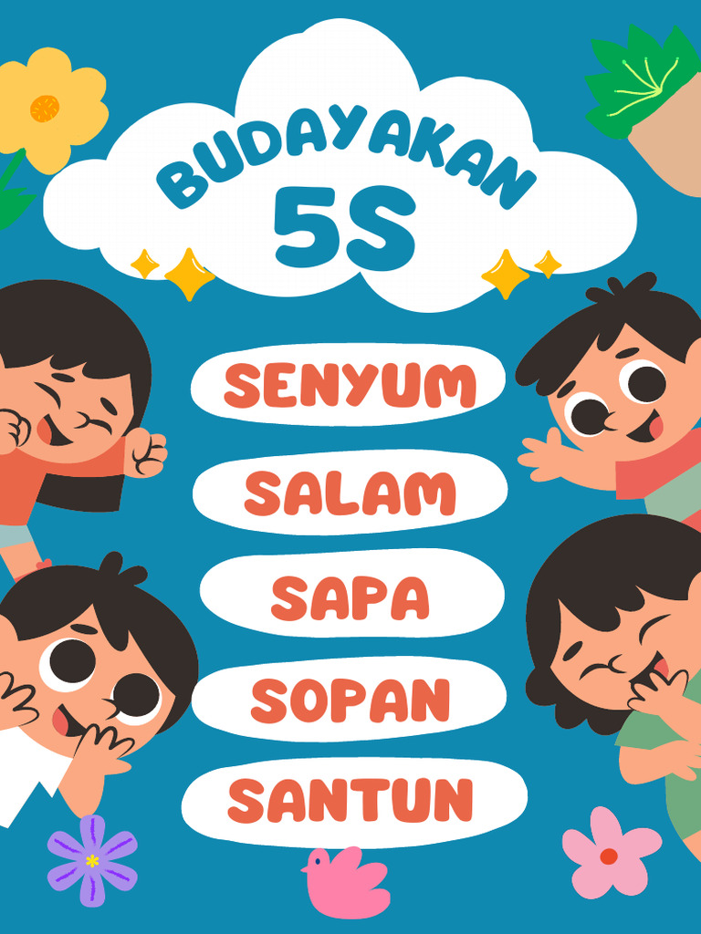 Lucu Poster Anak Budaya 5S | PDF