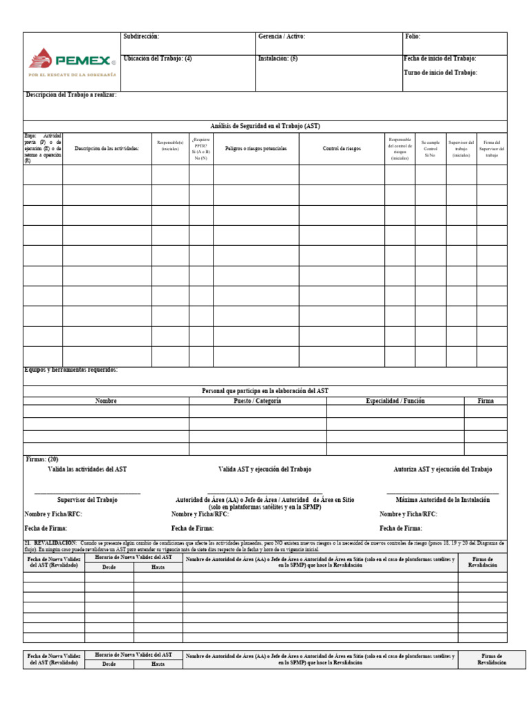 2.2. Formato AST 2022 | PDF