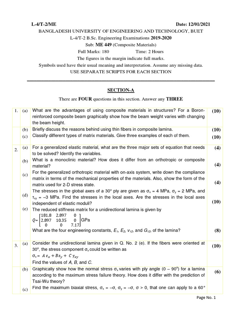 Composite Material | PDF | Composite Material | Strength Of Materials