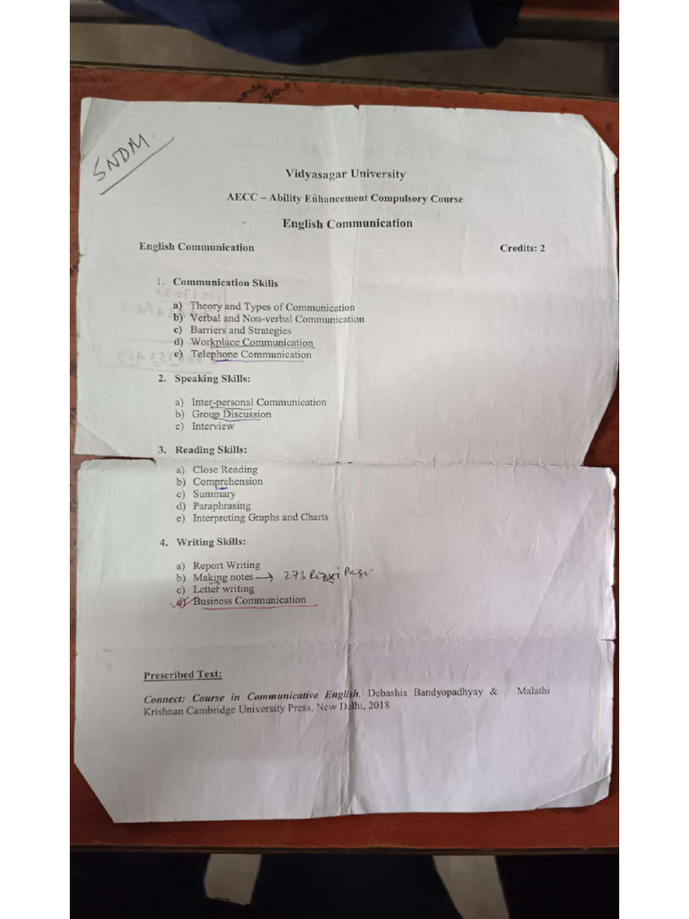 English AECC College Important Question | PDF