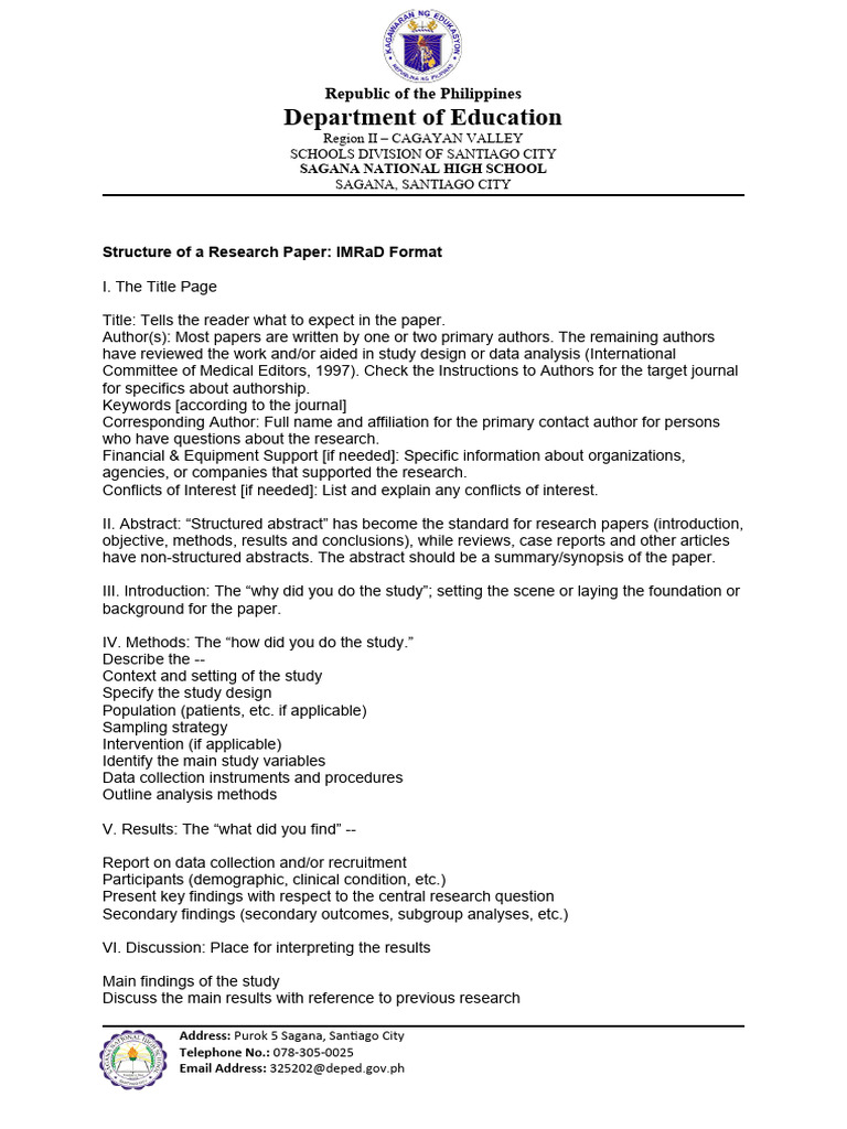 Sagana Nhs Template Research | PDF | Abstract (Summary) | Science