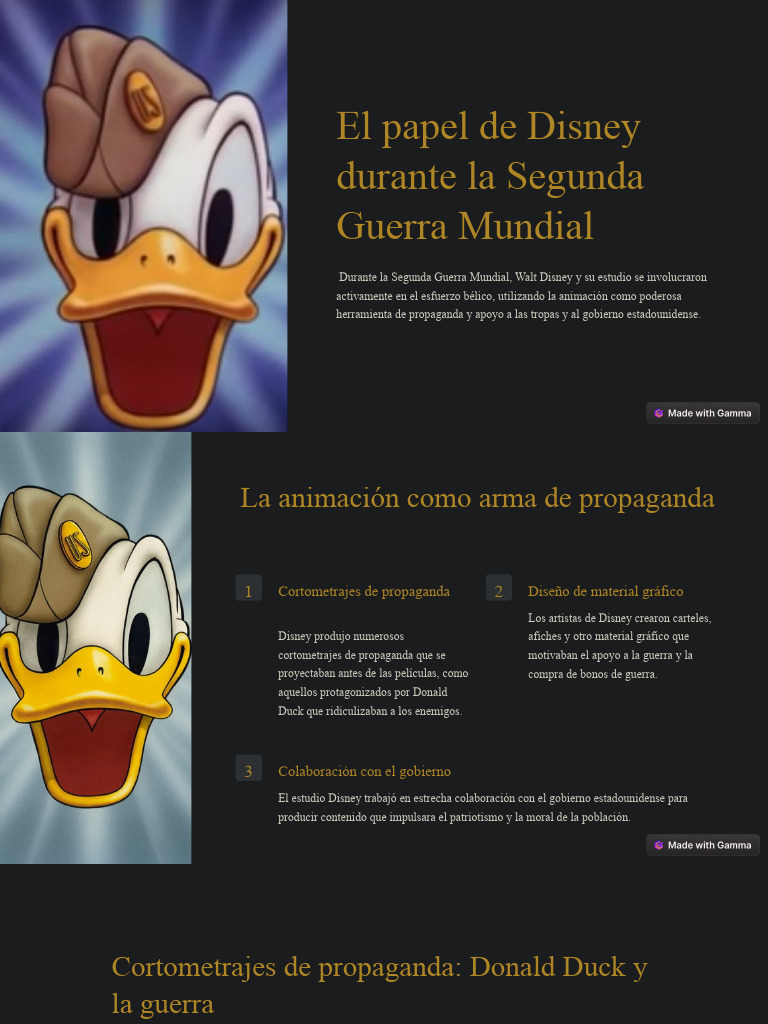 Disney y la propaganda en WW2 | PDF | Walt Disney | Propaganda