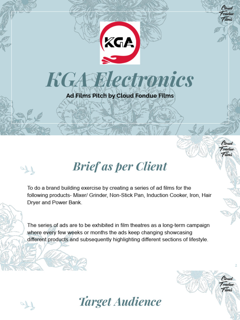 KGA Ad Films (Pitch Sample) | PDF | Kitchen