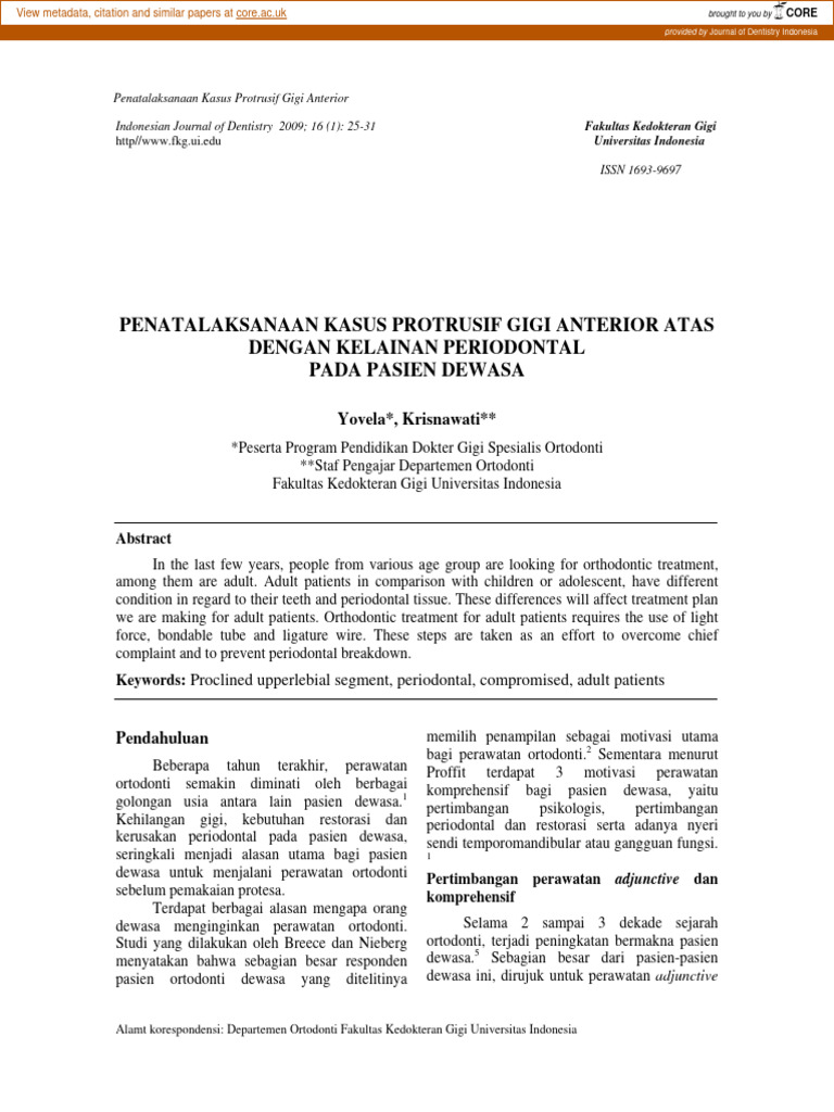Jurnal Stomatognati III | PDF