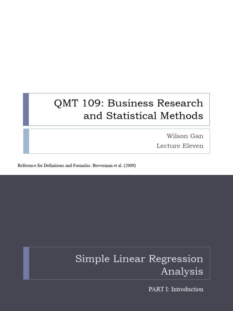 Lecture 10 | PDF | Errors And Residuals | Linear Regression