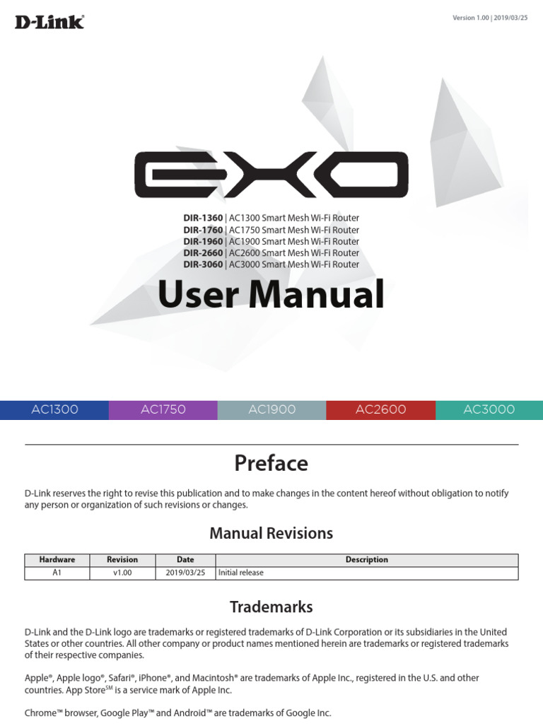EXO Manual v1.00WW | PDF | Wi Fi | I Pv6