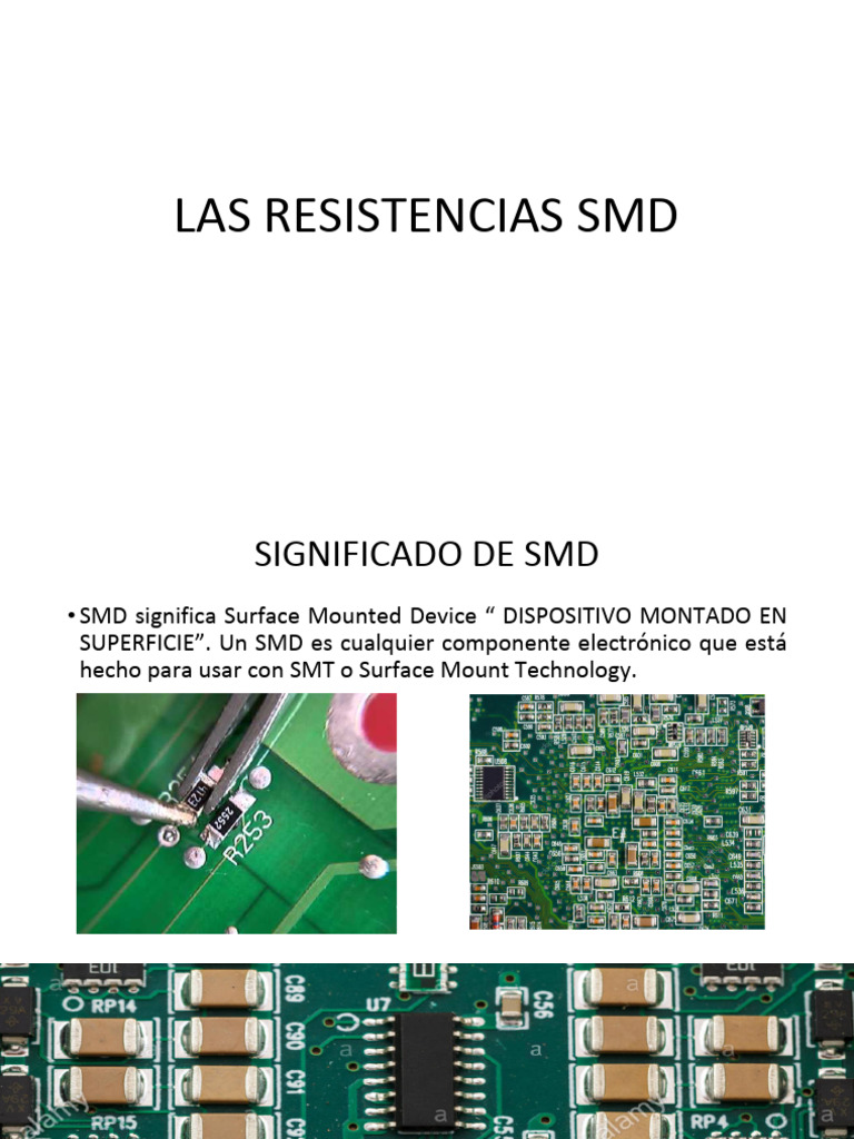 7 - Resistencias SMD | PDF | Resistor | Red eléctrica
